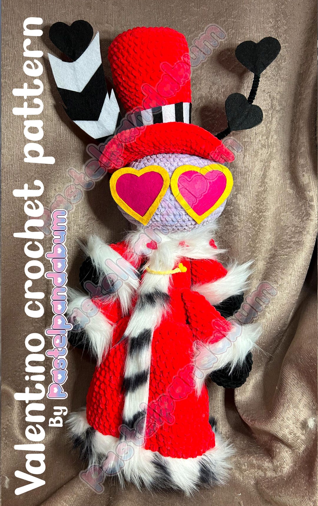 Hazbin Hotel Valentino Crochet PATTERN PDF - Etsy