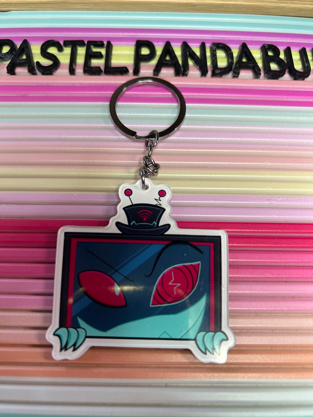 Hazbin Hotel Vox Peeper Keychain - Etsy