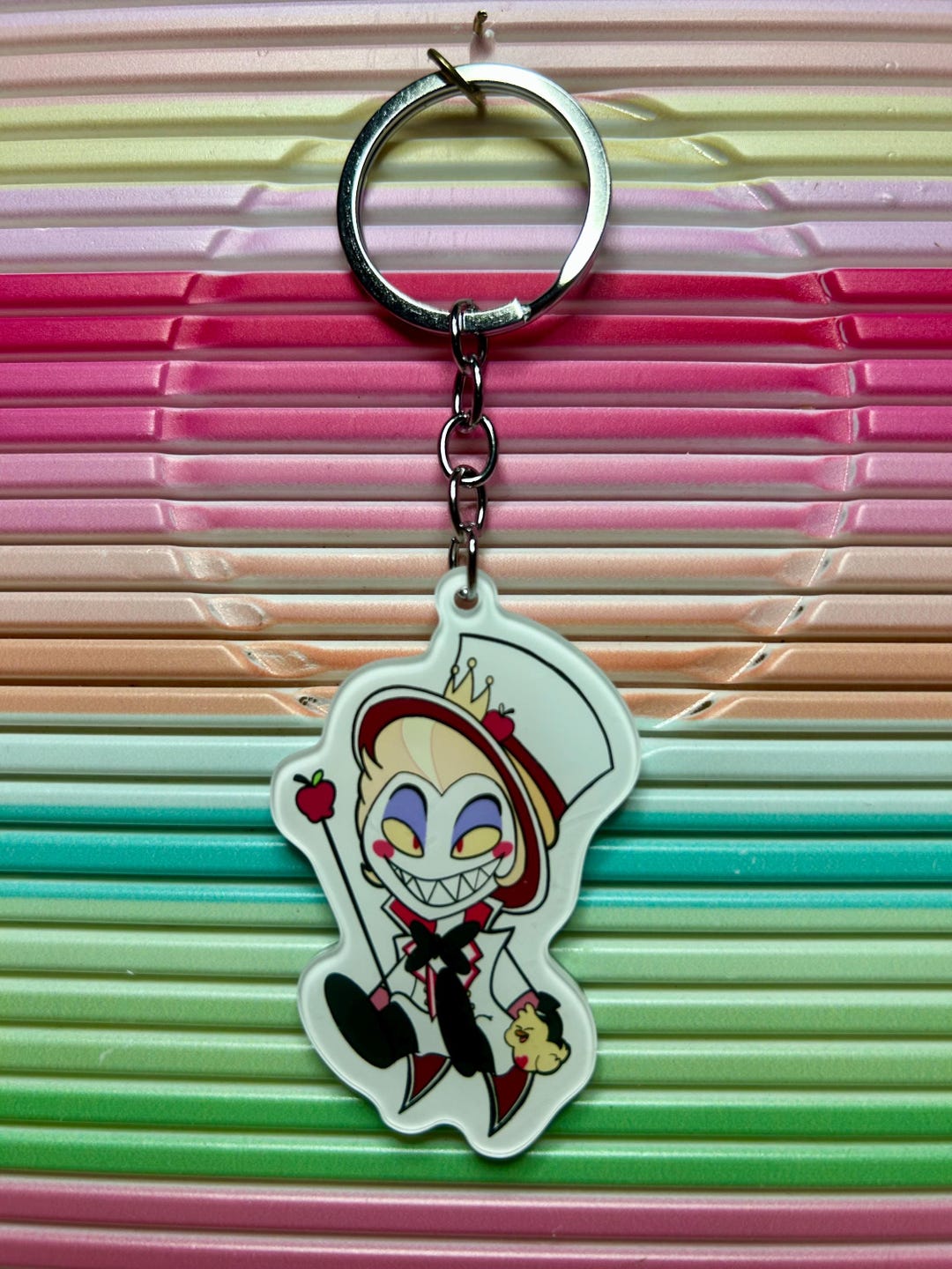 Hazbin Hotel Lucifer Morningstar Keychain - Etsy