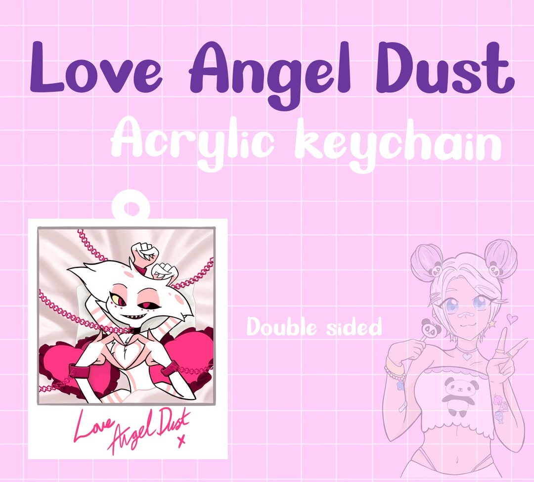 Hazbin Hotel - Love Angel Dust Keychain - Etsy