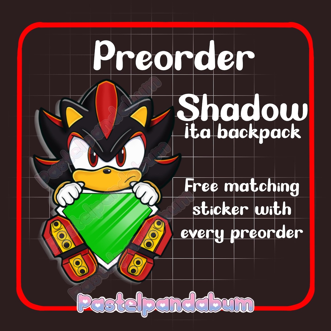 ¡RESERVA! Sonic the Hedgehog - Shadow the Hedgehog ITA Bag - Entrega en ...