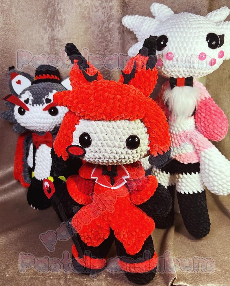 Hazbin Hotel Alastor Crochet PATTERN PDF - Etsy