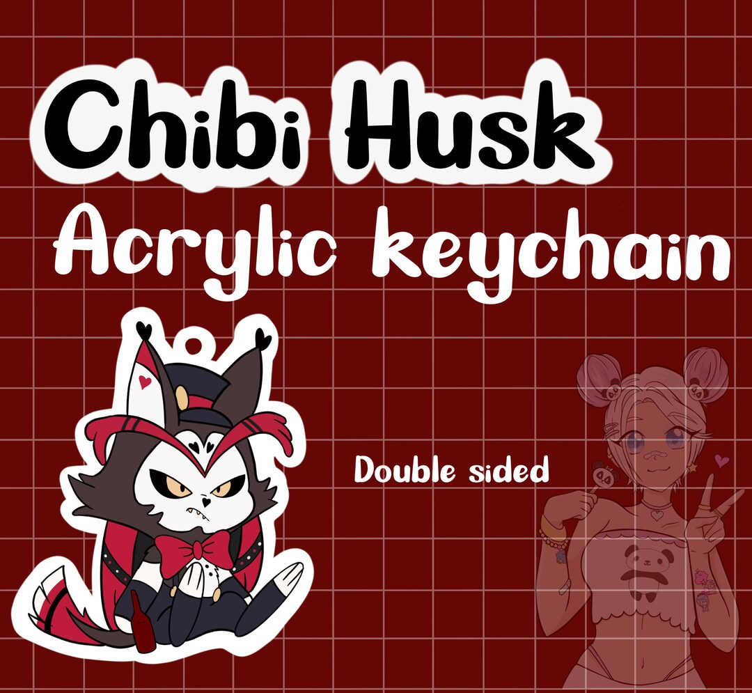 PREORDER Hazbin Hotel Chibi Husk Keychain - Etsy