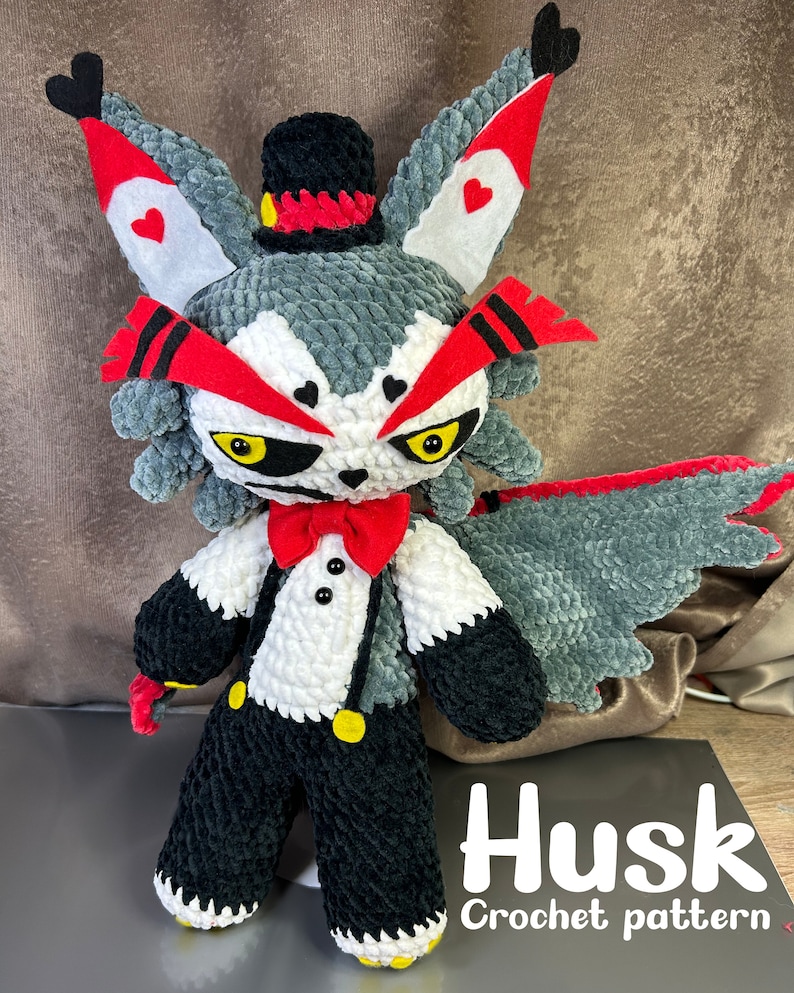 Hazbin Hotel Husk Crochet PATTERN PDF - Etsy