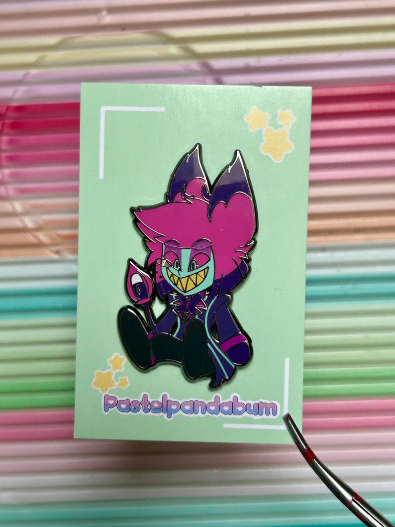 Hazbin Hotel - Alastor & Neon Alastor Enamel Pin Badge - Etsy