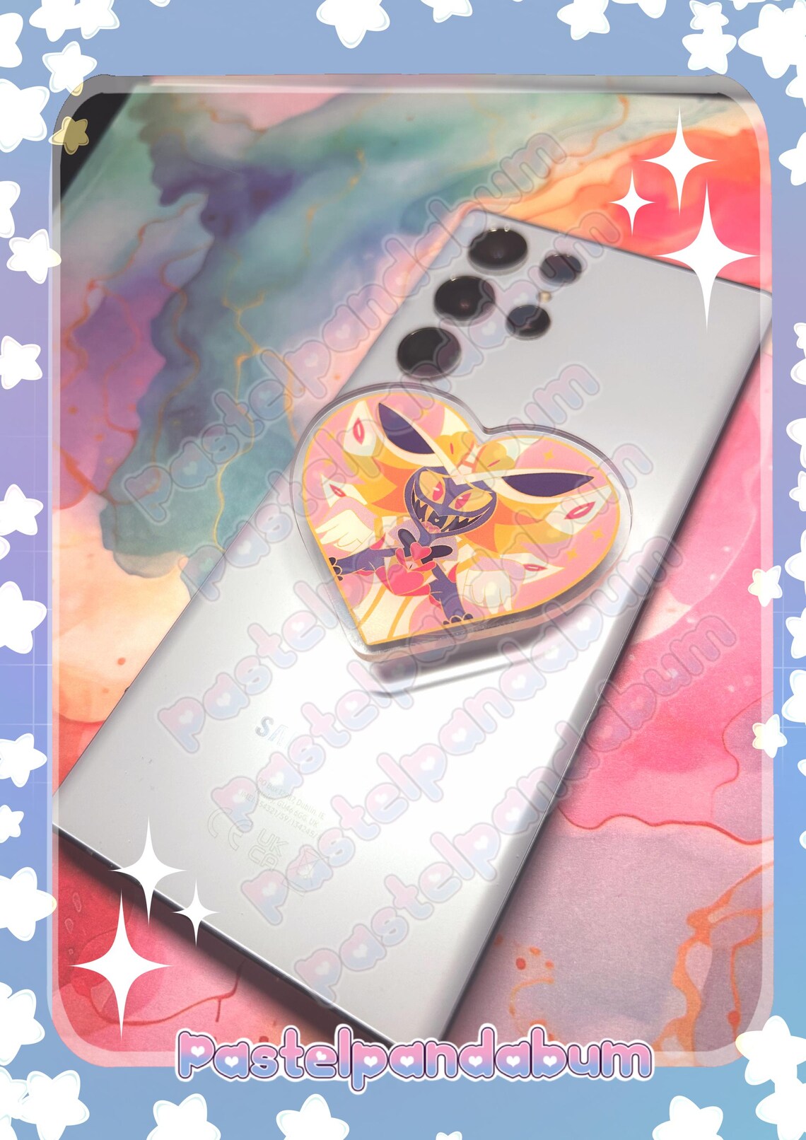Hazbin Hotel - Angelic Sir Pentious Heart - Acrylic Phone Grip - Etsy ...
