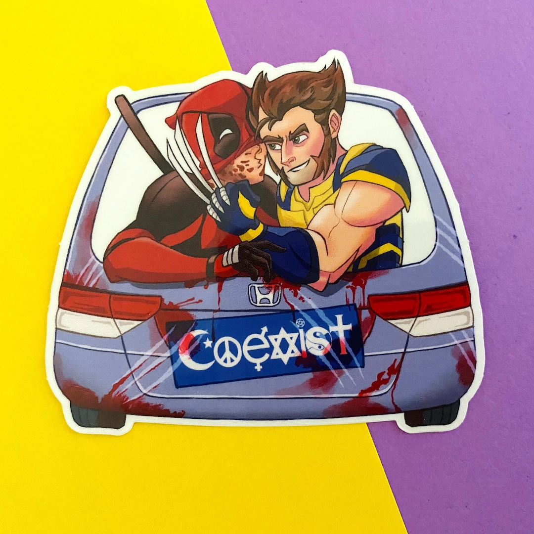 Clear Deadpool & Wolverine Honda Odyssey Sticker || Wade Wilson, Logan ...