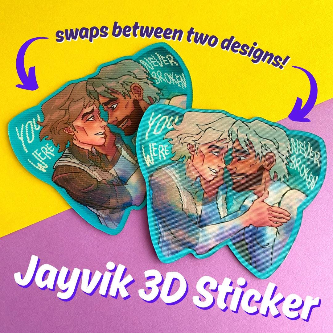 Jayvik 3D Animated Sticker | Arcane, Jayce, Viktor - Etsy