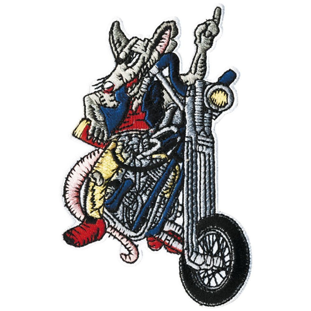 PATCH Mouse on Motorcycle 04619 Size Approx. 11.5 X 7.5 Cm Patches ...