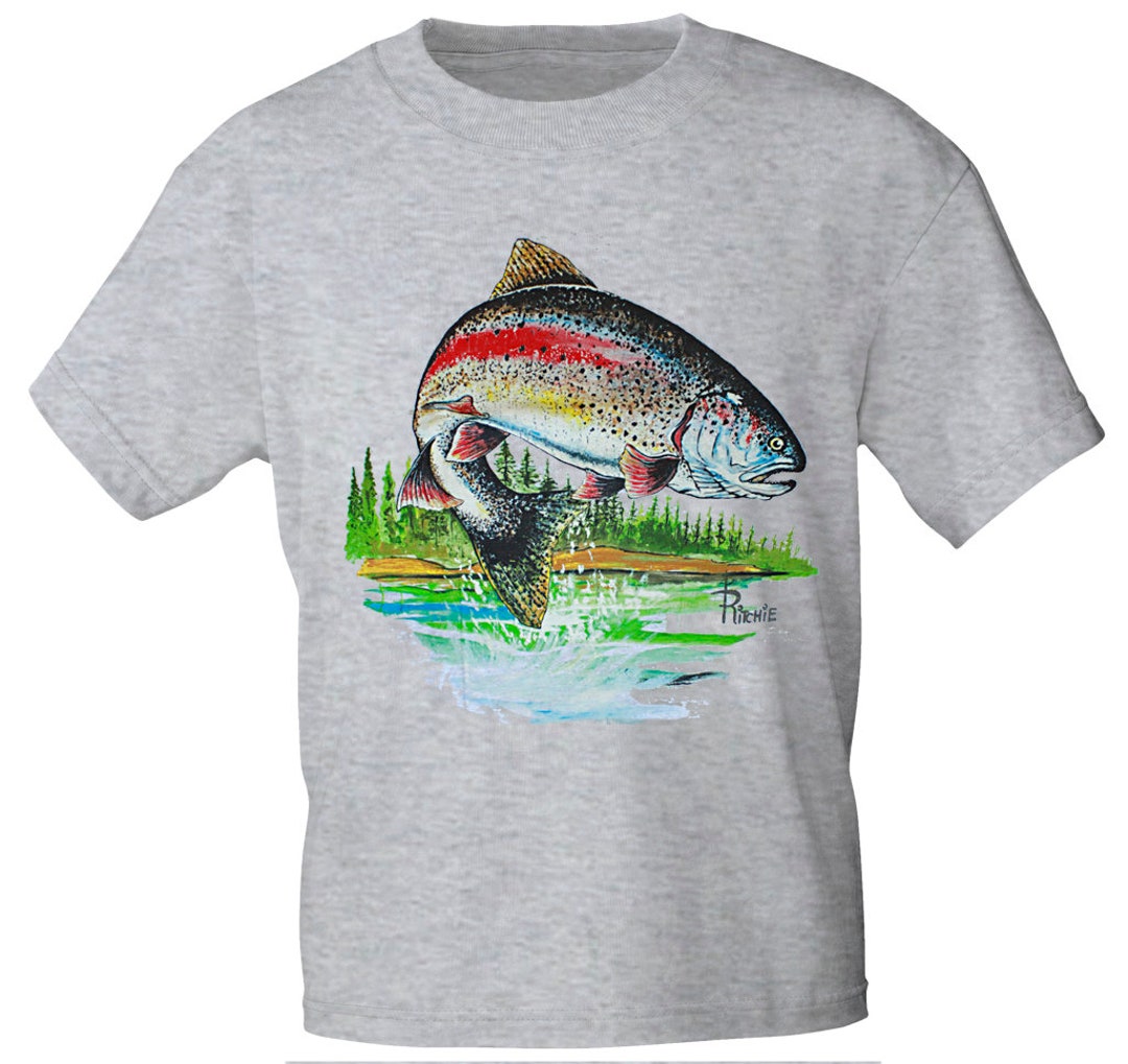 Brands T-shirt S-XXL Angler-fish Trout - Etsy
