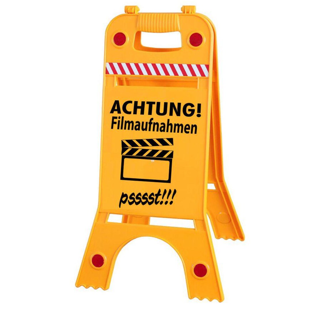 Warning Sign for Roof Display - Caution! Filming Psssst - Size Approx ...