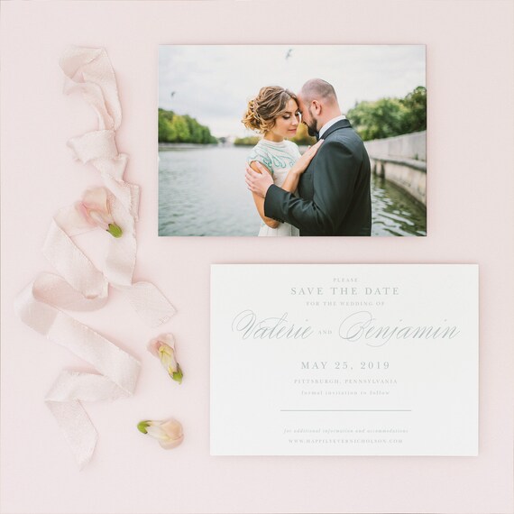 Classic Photo Save the Date Template Save the Date Template | Etsy