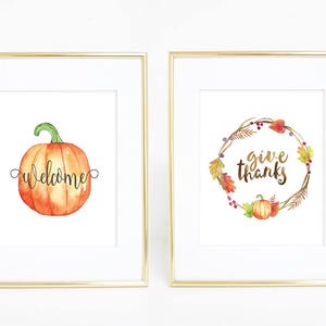 Thanksgiving Party Pack, Thanksgiving Decoration Set, Digital Tags ...