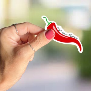 High Spice Tolerance Pepper Vinyl Sticker Romantasy Sticker Kindle ...