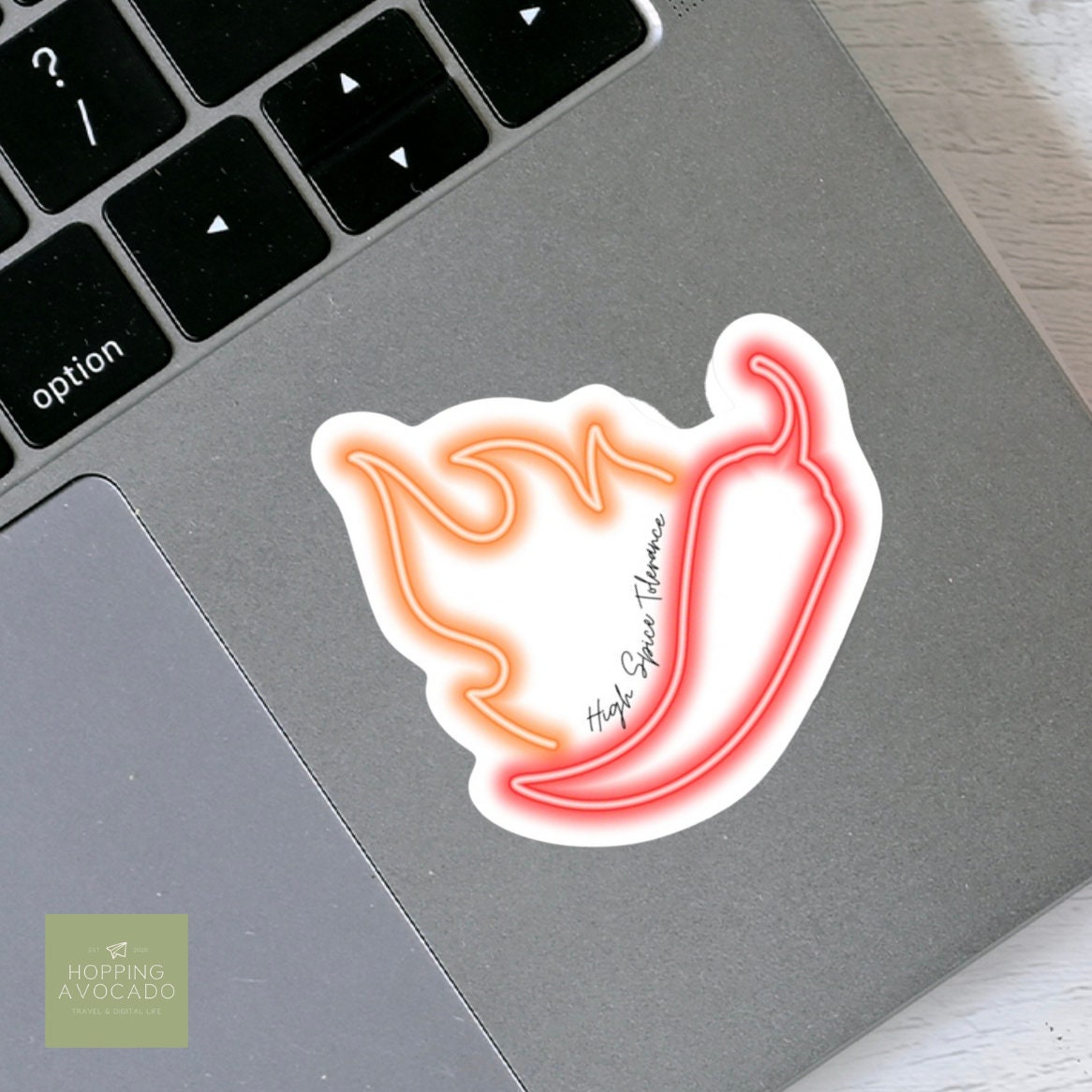 High Spice Tolerance Neon Sign Sticker Romantasy Sticker Kindle Sticker ...