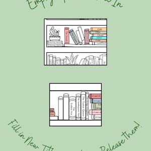 Romantasy Bookshelf Coloring Sheet! - PORTRAIT | Romance Fantasy ...