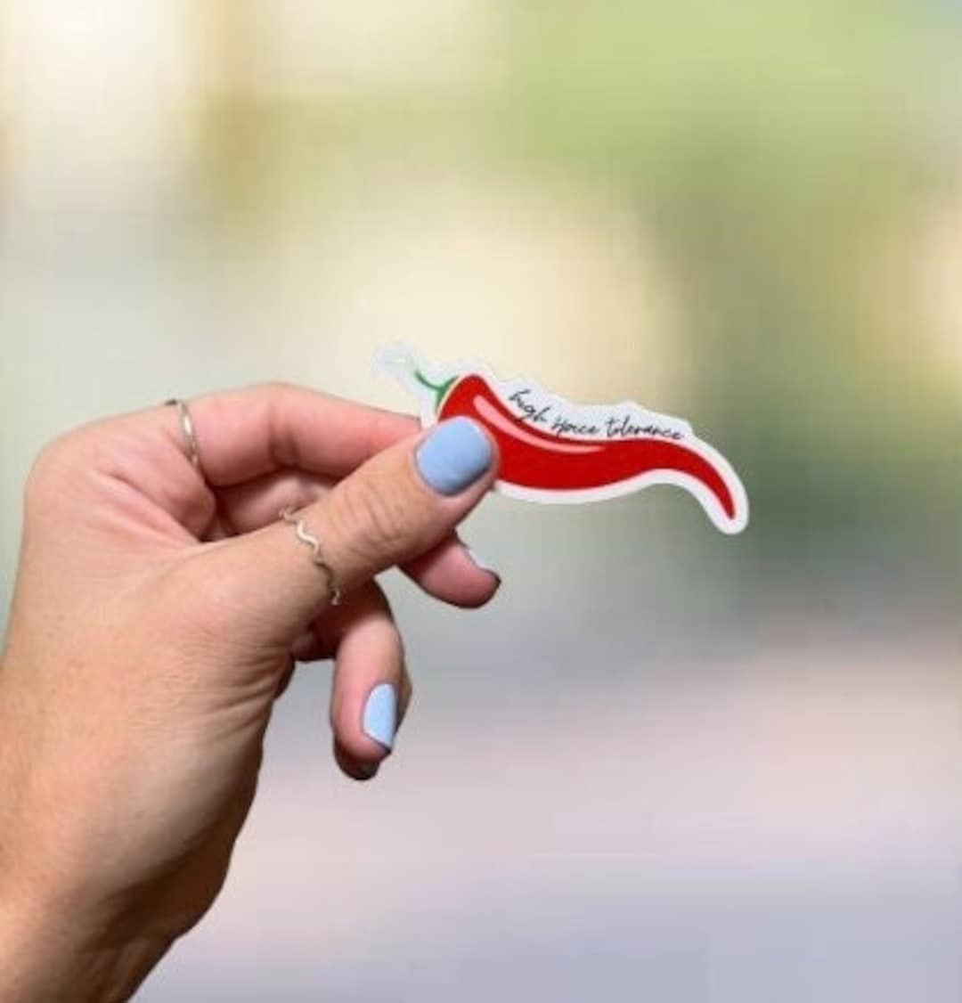 High Spice Tolerance Pepper Vinyl Sticker Romantasy Sticker Kindle ...