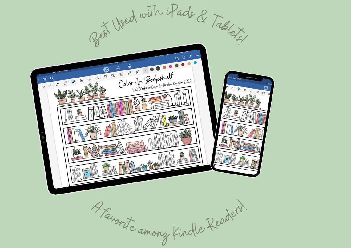 Romantasy Bookshelf Coloring Sheet! -LANDSCAPE | Romance Fantasy ...