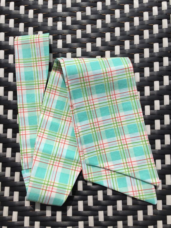 Spring Plaid Stock Tie | Etsy
