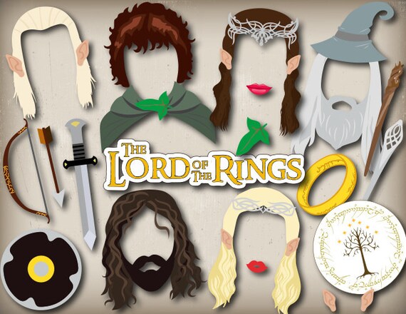 Printable Lord of The Rings Photo Booth Props The Hobbit | Etsy