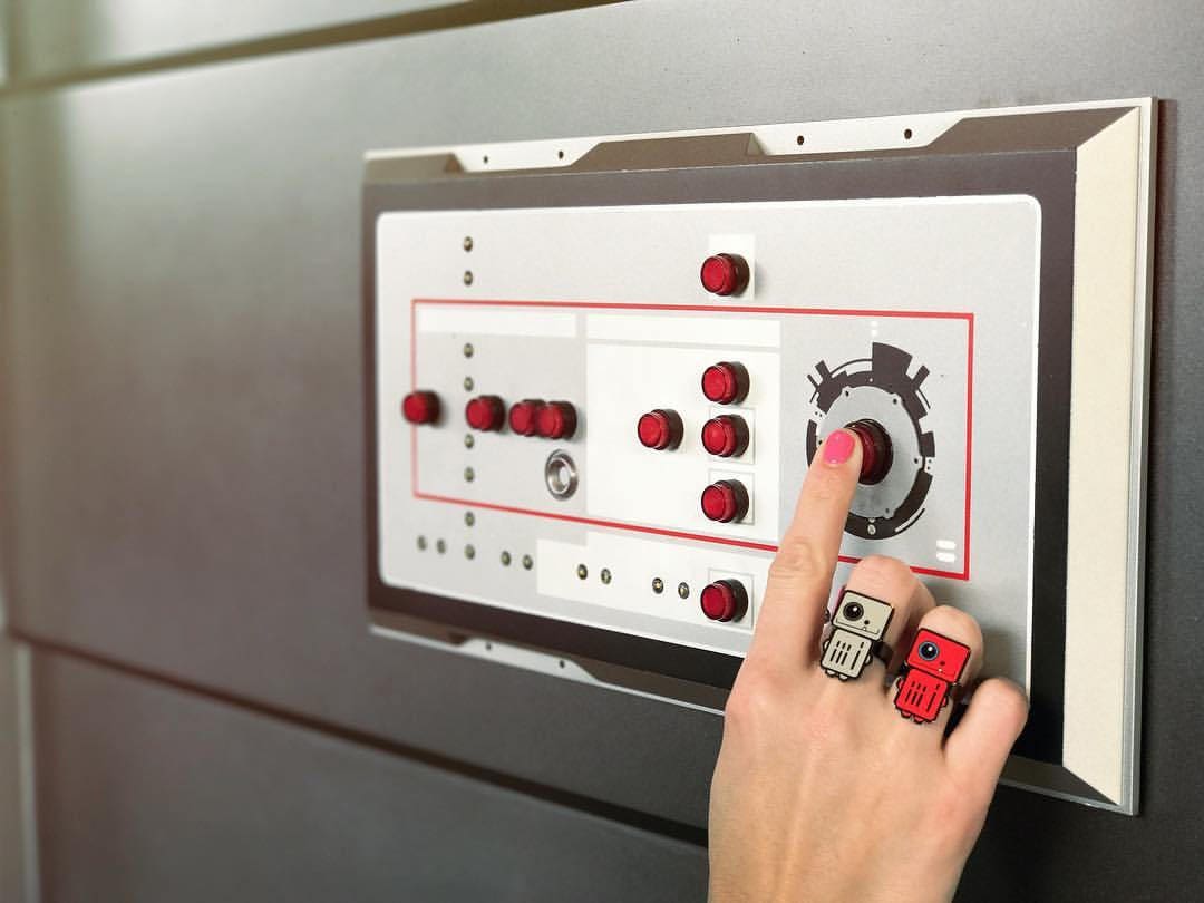 Robot Ring Robot Jewelry Adjustable Ring White Ring Enamel | Etsy