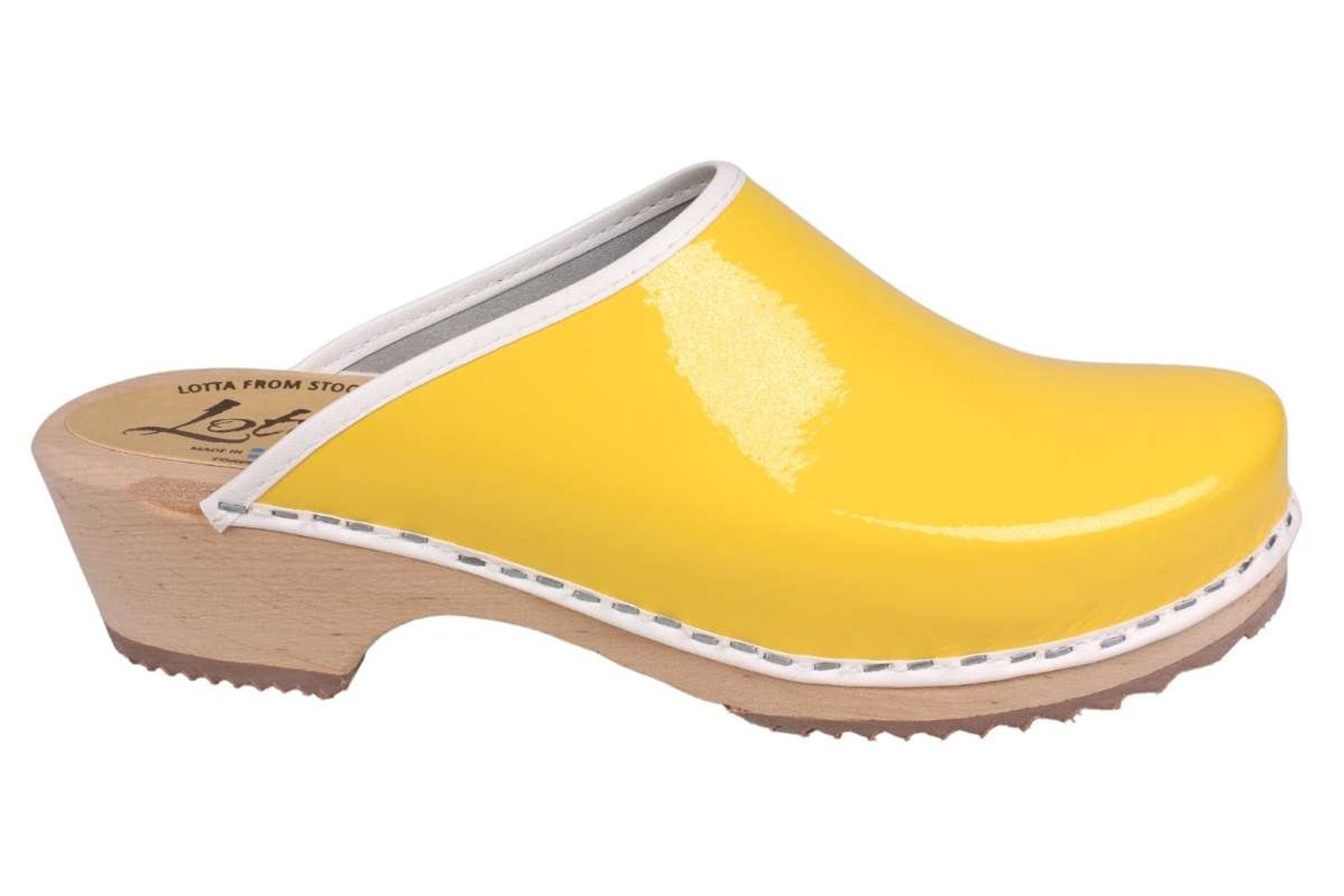 NEW Swedish Clogs Sweden Classic Retro Patent Yellow Leather - Etsy
