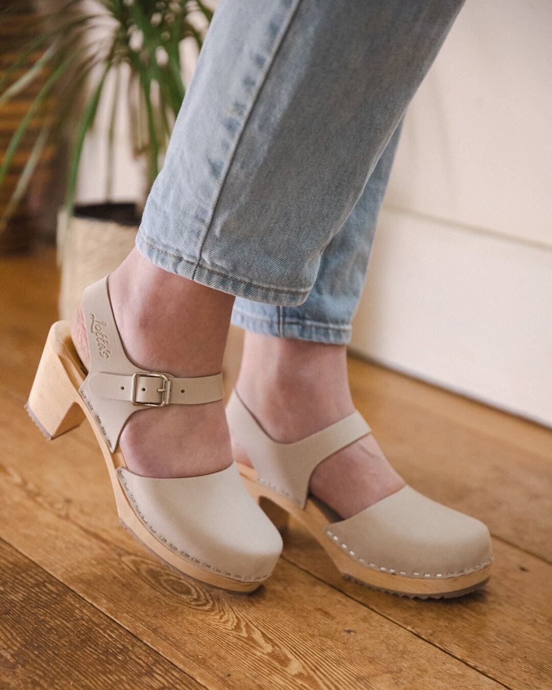 NEW Swedish Clogs Sweden Highwood Oatmeal Oiled Nubuck Leather by Lotta ...