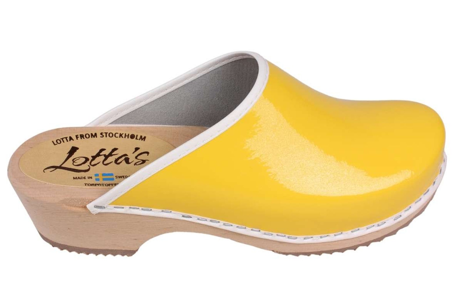 NEW Swedish Clogs Sweden Classic Retro Patent Yellow Leather - Etsy
