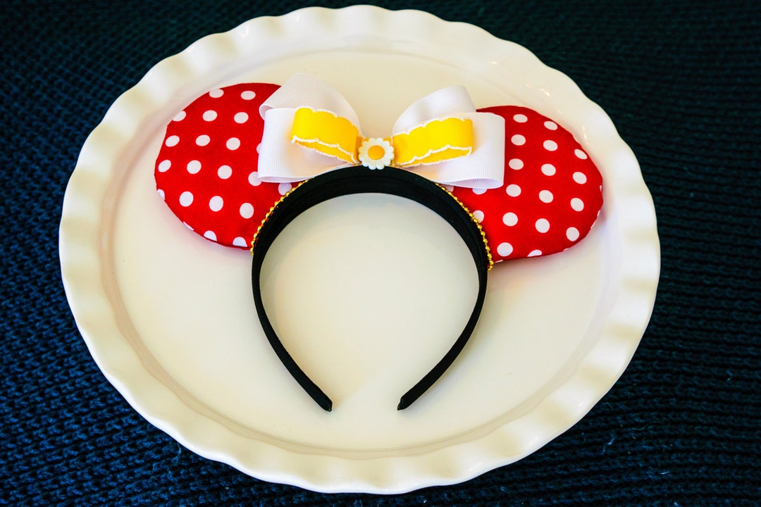 Mickey Ears Headband, Polka-dot Minnie Ears, Mickey Mouse Ears, Minnie ...