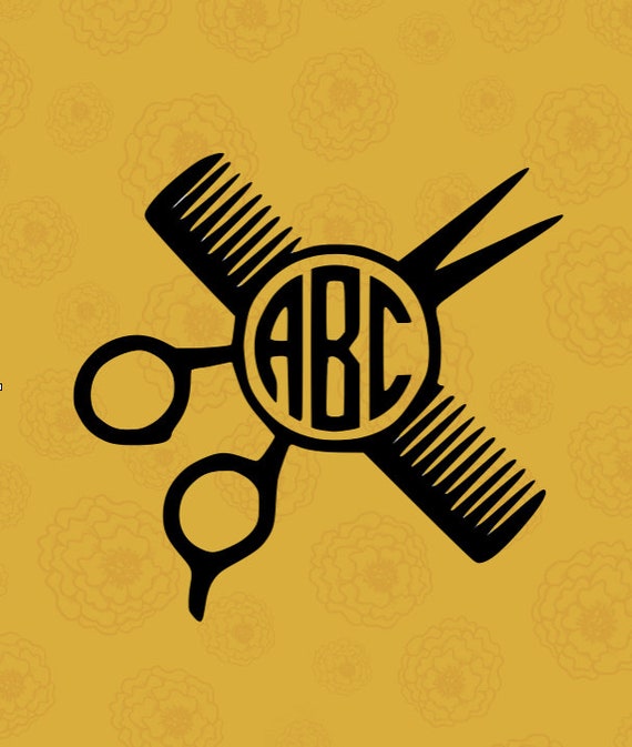 Cosmetologist Vinyl Monogram Decal | Etsy