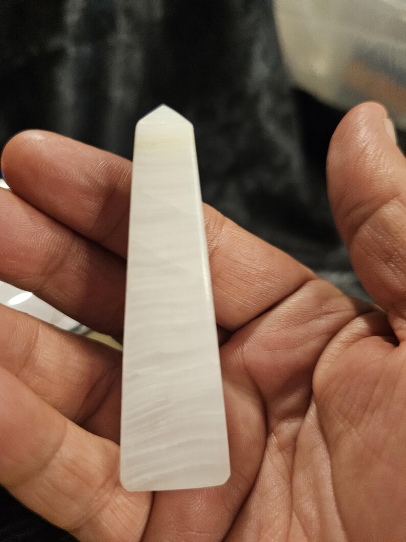 Pink Mango Calcite Tower,palm,tumble and Worry Stone Set - Etsy