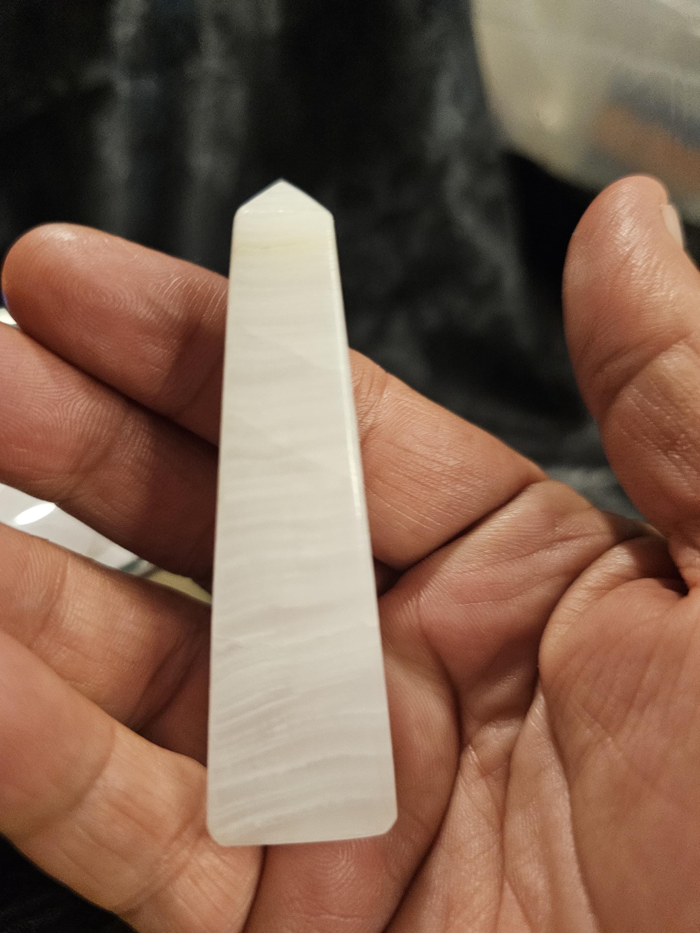 Pink Mango Calcite Tower,palm,tumble and Worry Stone Set - Etsy