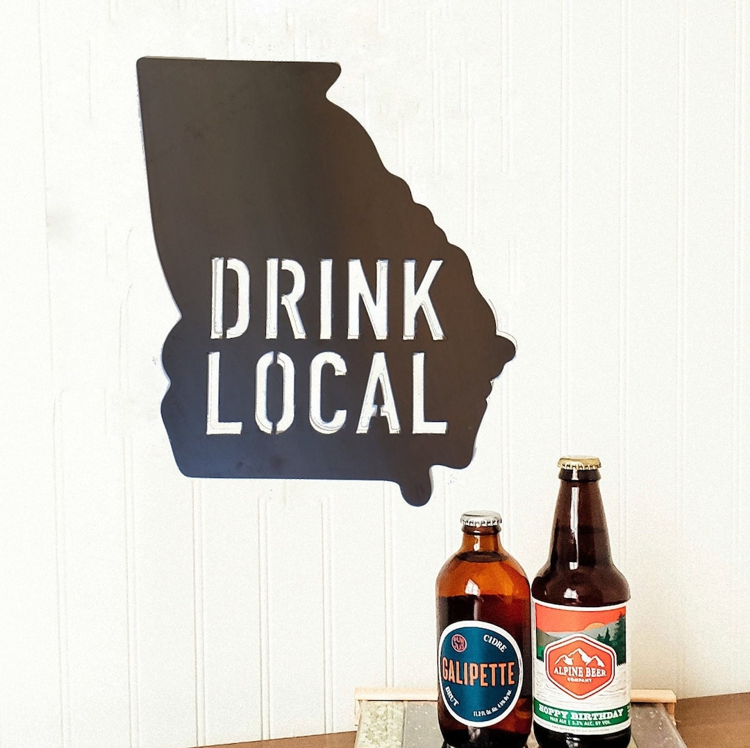 Georgia Drink Local Wall Decor - Etsy