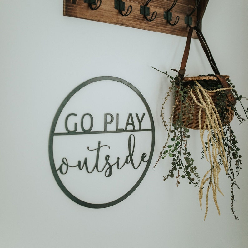 Go Play Outside Wall Decor - Etsy