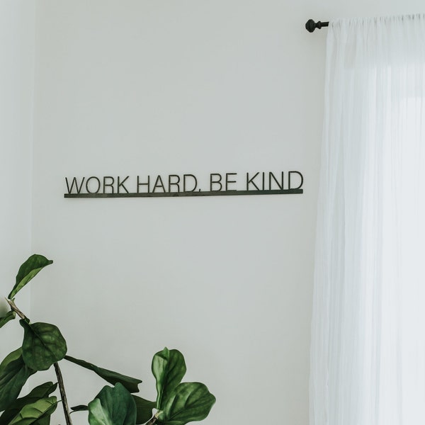 Work Hard Be Kind - Etsy