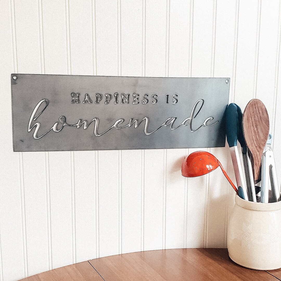 Happiness is Homemade Wall Decor - Etsy