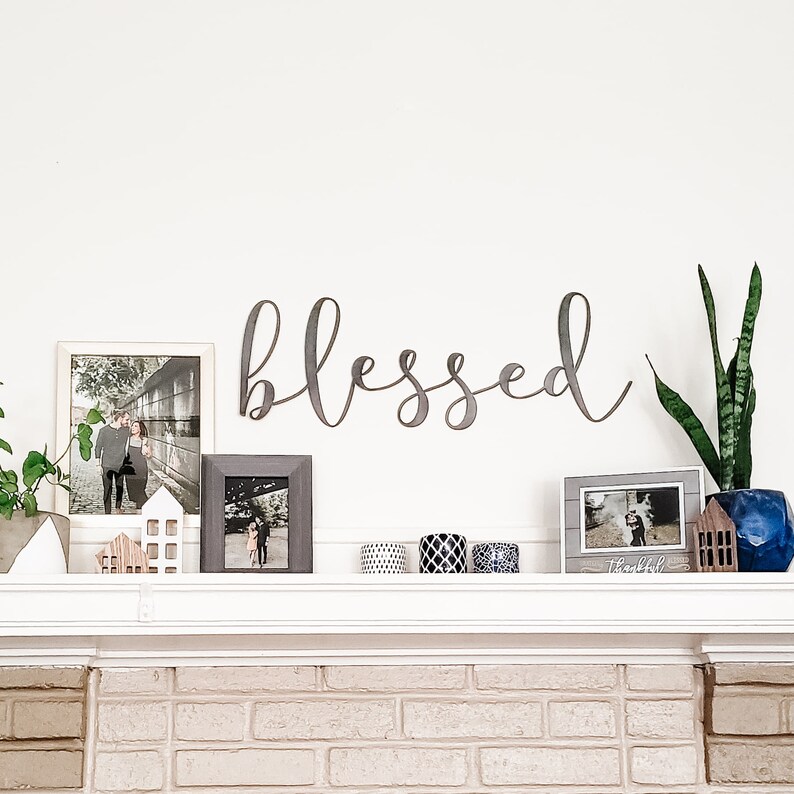 Blessed Script Wall Decor - Etsy