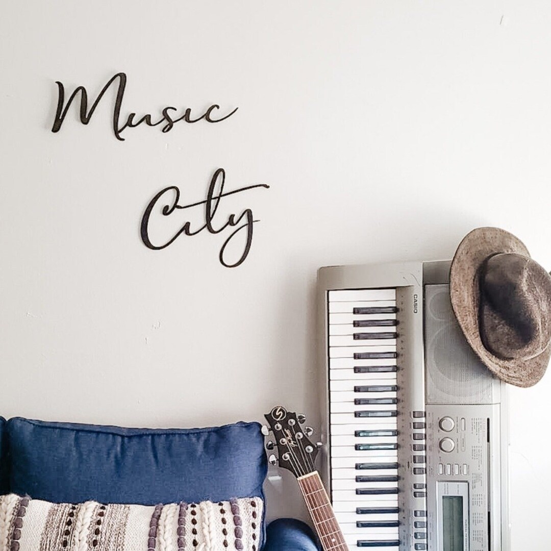 Tennessee "music City" Script Wall Decor - Etsy