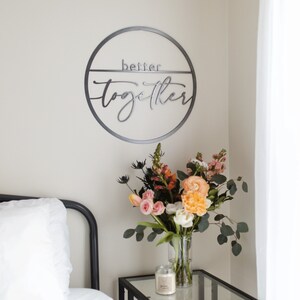 Better Together Wreath Steel Sign - Etsy