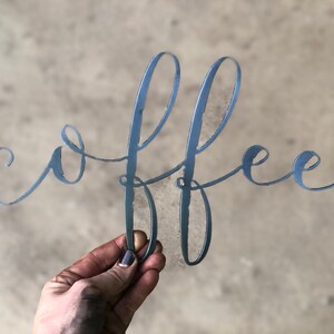 Coffee Script Wall Decor - Etsy
