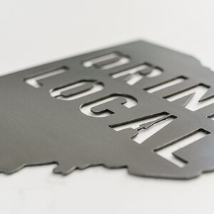 DRINK LOCAL Ohio Sign, Bar Signs, Man Cave, Den Signs, Pub, Brewery - Etsy