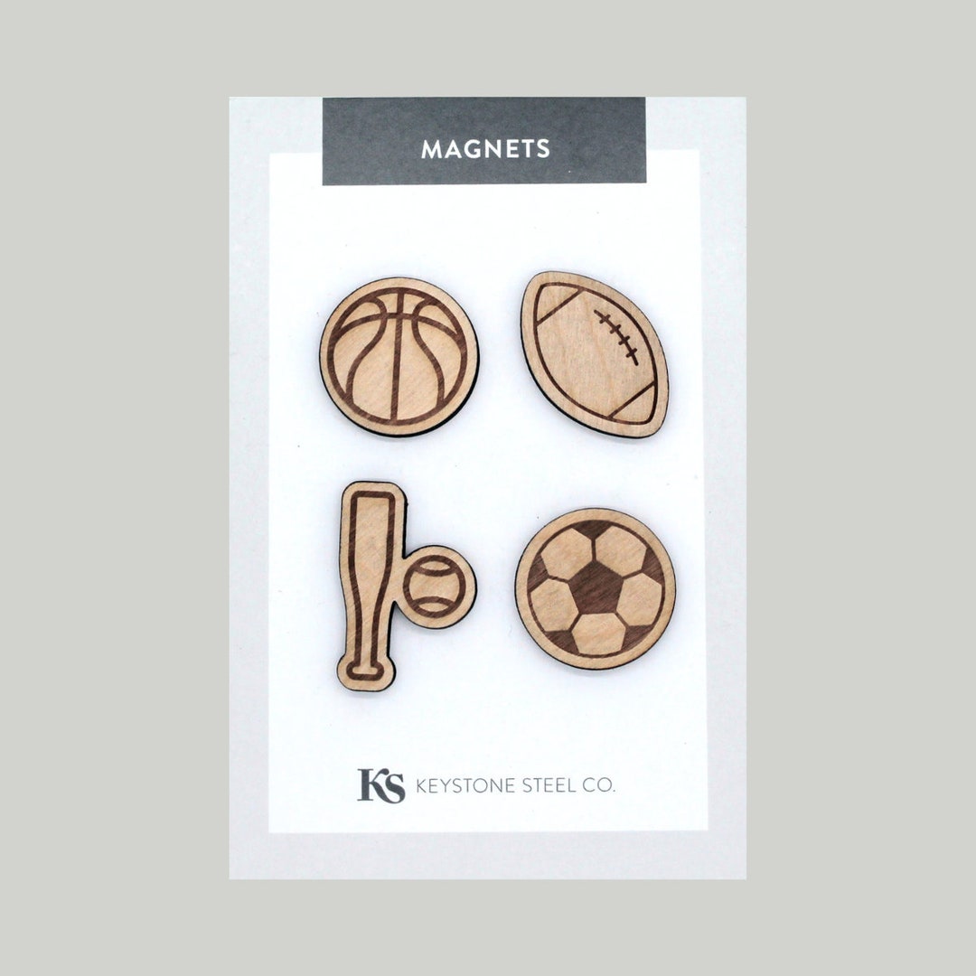 Sports Magnet Pack of 4: All Star Athletes Magnet Set Basketball ...