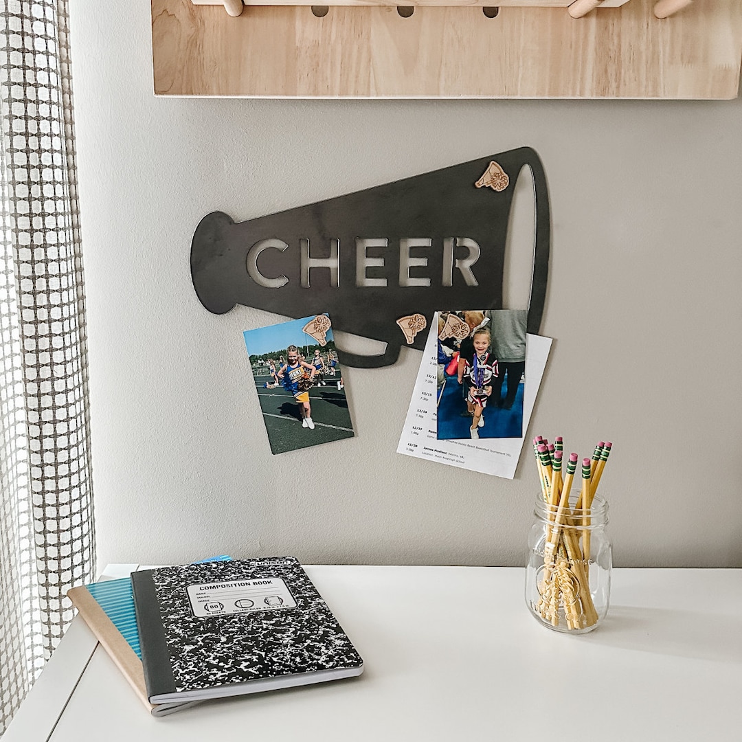 Cheer Megaphone Magnetic Wall Decor Sign - Etsy