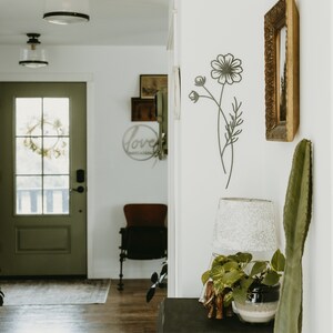 Cosmo Flower Wall Decor; Floral Decor, Wildflower Art, Minimalist Home ...