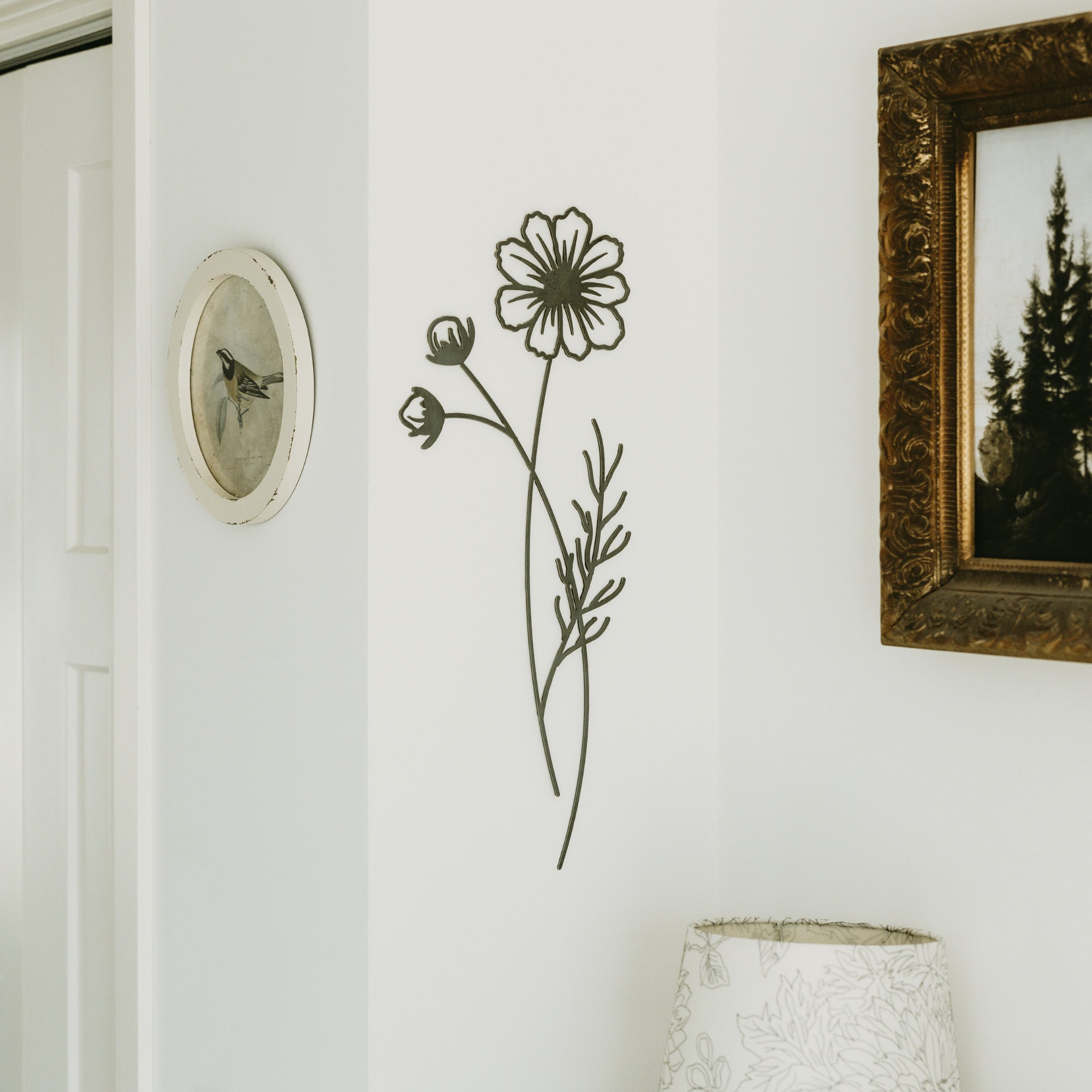 Cosmo Flower Wall Decor; Floral Decor, Wildflower Art, Minimalist Home ...