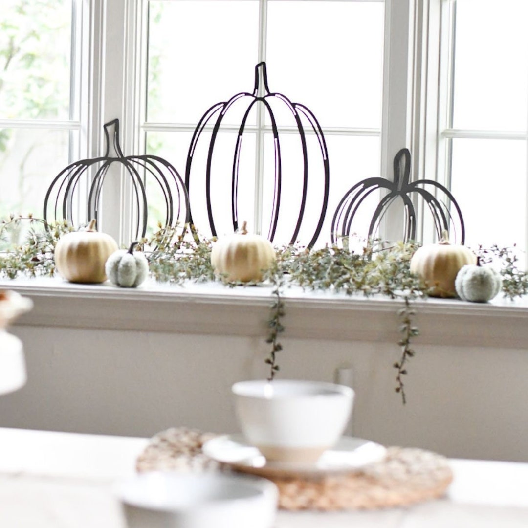 Pumpkin Wall Decor, Set of 3 Assorted Pumpkins - Etsy