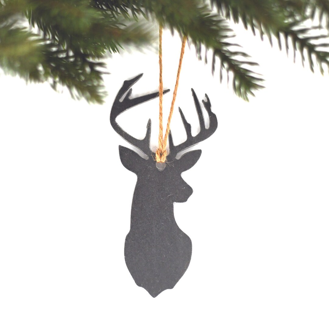 Buck Head Ornament: Deer Buck Ornament Outdoor Mountain Cabin Trip ...