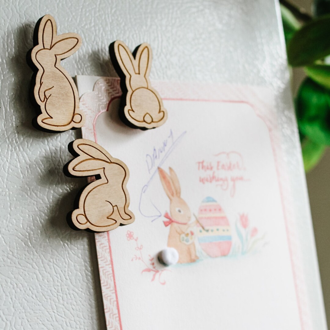 Easter Bunny Magnet Pack of 3: Easter Holiday Magnets Easter Basket ...