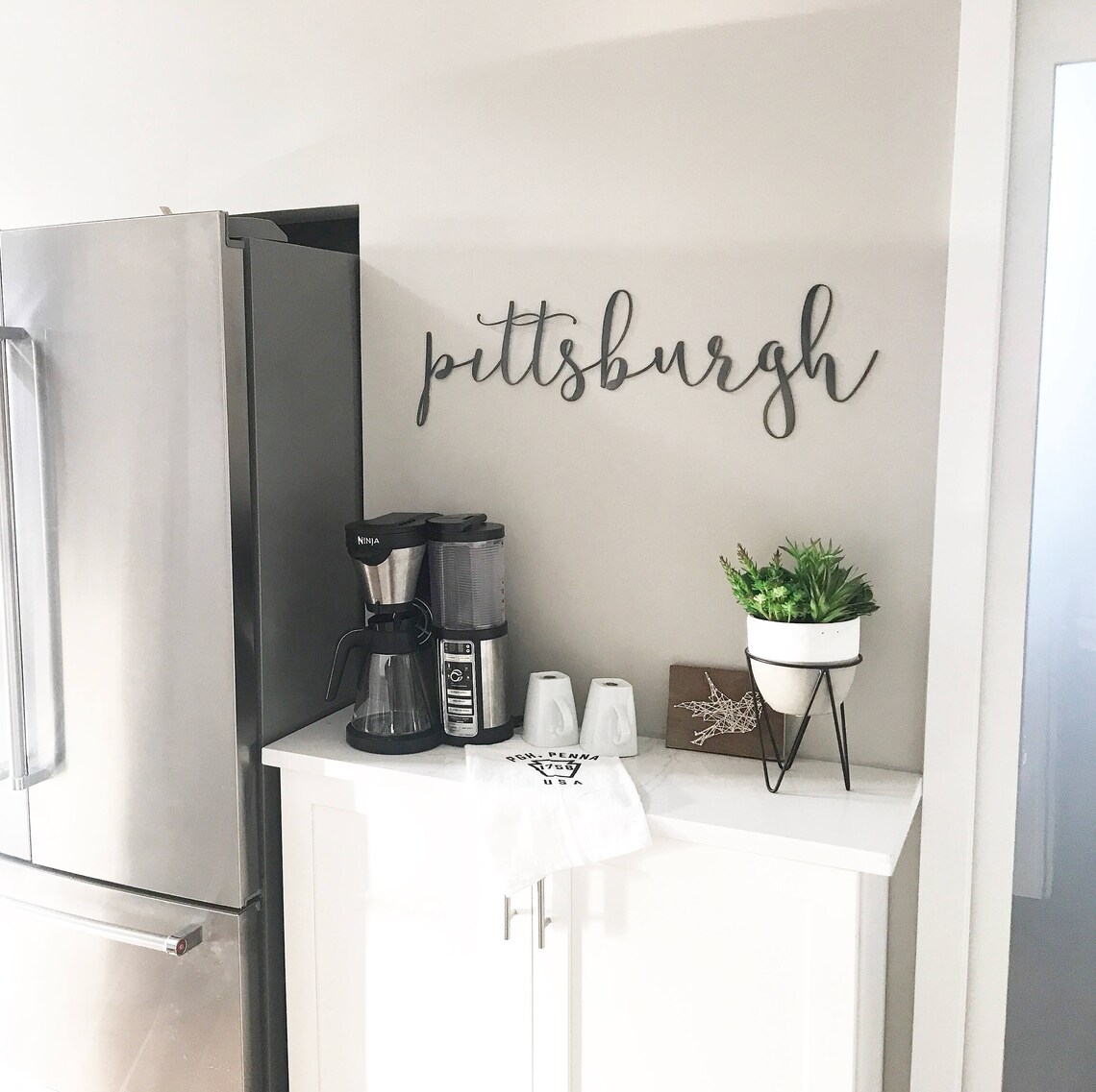 Pittsburgh Script Wall Decor - Etsy