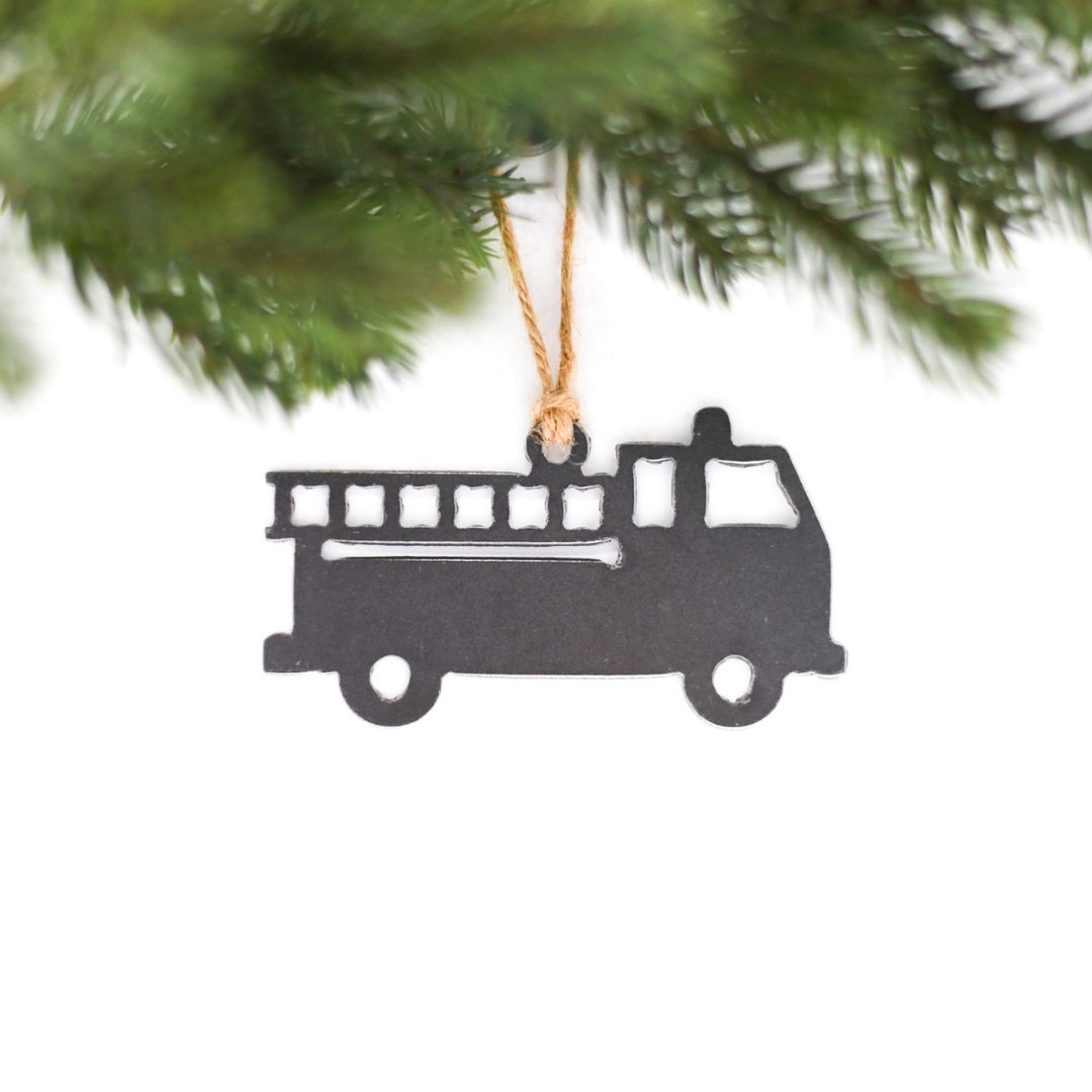 Fire Truck Ornament: Fireman Gift Firewoman Ornament for Firefighters ...